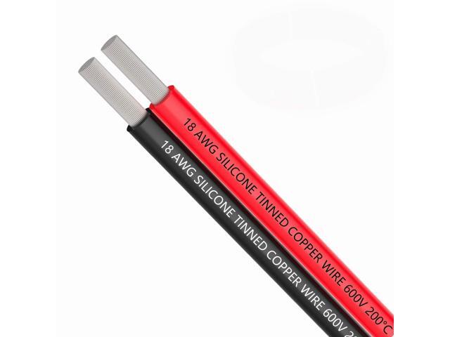 Click here for 18 AWG Silicone Electrical Wire 30 Feet [15 ft Bla... prices