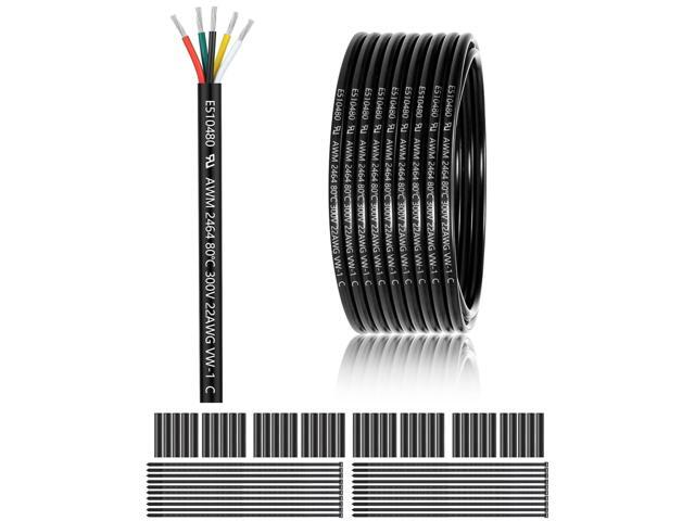 Click here for 22 Gauge 5 Conductor Electrical Wire 100FT  UL 246... prices