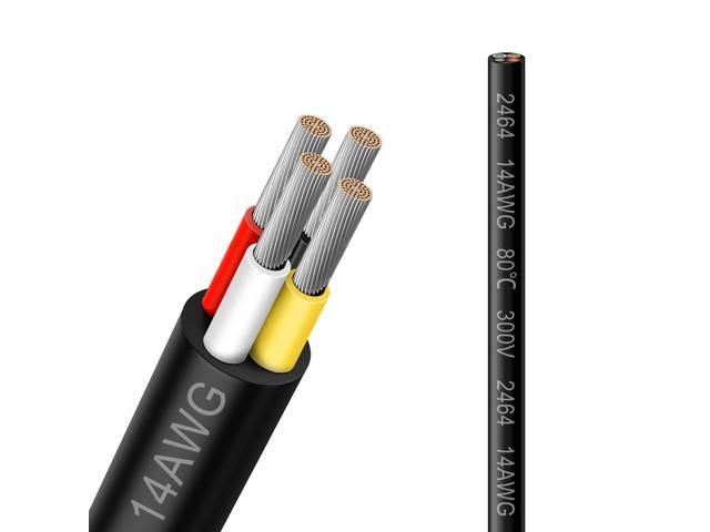 Click here for 14 Gauge 4 Conductor Electrical Wire  50FT 14AWG B... prices