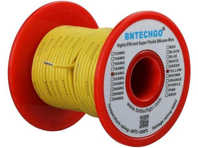 Click here for BNTECHGO 20 Gauge Silicone Wire Spool 100 ft Yello... prices