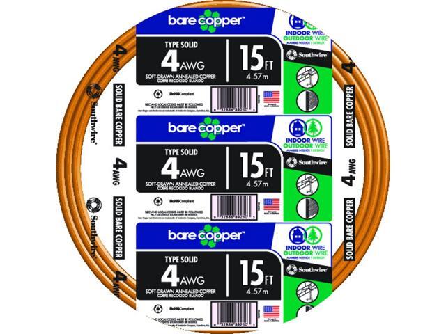 Click here for Southwire 15 ft. 4-Gauge Solid SD Bare Copper Grou... prices