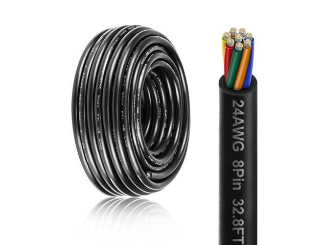 Click here for 24 Gauge 8 Conductor Electrical Wire  32.8FT 24AWG... prices