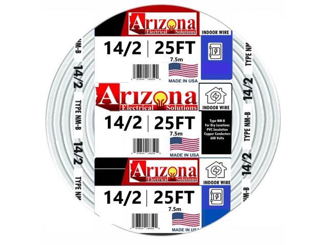 Click here for 25 Feet 14/2 Type NM-B Copper. #14 AWG  2 Conducto... prices