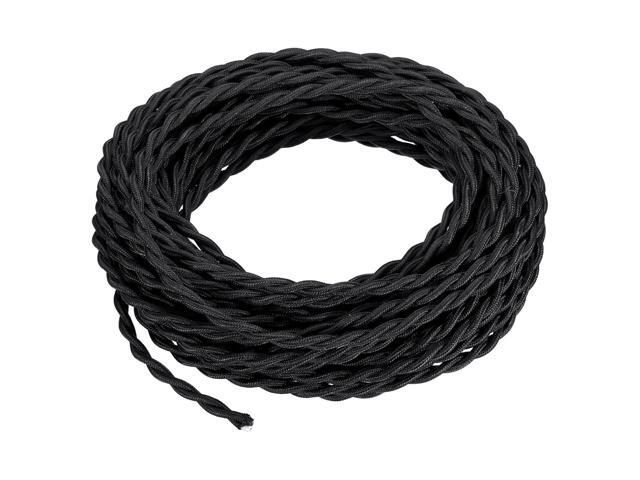 Click here for PATIKIL 50 Ft Twisted Cloth Covered Wire  Black UL... prices