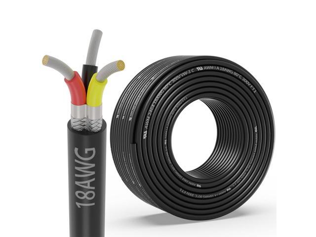 Click here for 18 Gauge 3 Conductor Shielded Wire 25FT  UL2464 18... prices