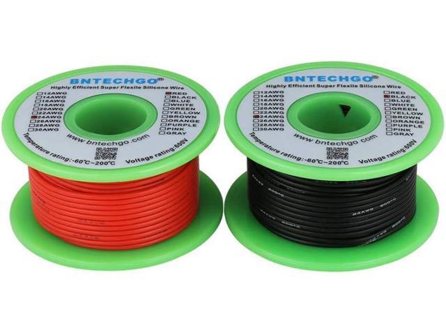 Click here for BNTECHGO 24 Gauge Silicone Wire Spool red 50ft and... prices