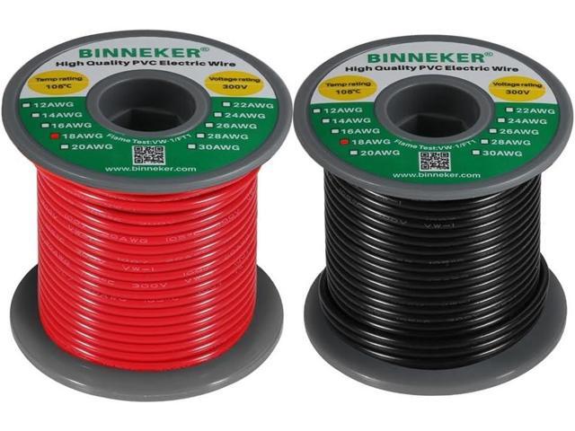 Click here for 18 Gauge PVC 1007 Solid Electric Wire Red 50 ft an... prices