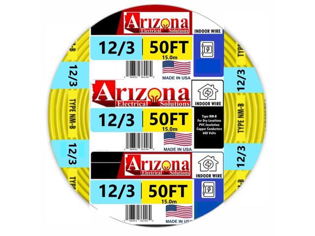 Click here for 50 FEET 12/3 Type NM-B Copper. #12 AWG  3 Conducto... prices