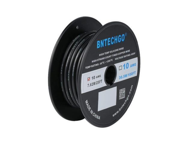 Click here for BNTECHGO 10 Gauge Silicone Wire Spool 25 ft Black... prices