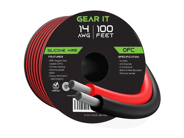 Click here for GearIT 14 Gauge Silicone Wire 600V (Bonded Black/R... prices