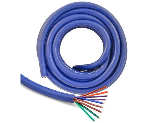 Click here for 20ft 18 AWG Multi 9 Conductor Blue Speed Wire 18 G... prices