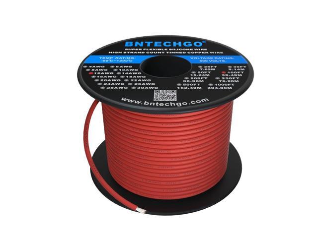 Click here for BNTECHGO 12 Gauge Silicone Wire Spool 100 ft Red F... prices