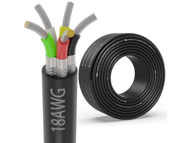 Click here for 18 Gauge 5 Conductor Shielded Wire 25FT  UL2464 18... prices