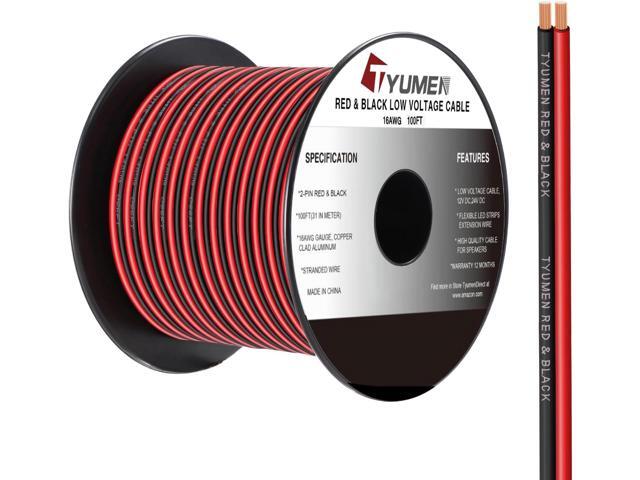 Click here for 100FT 16 Gauge 2pin 2 Color Red Black Cable Hookup... prices
