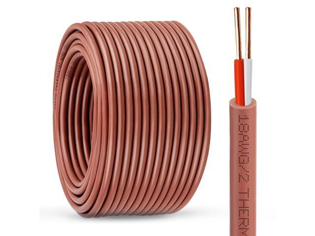 Click here for Thermostat Wire - 18/2 75FT Solid Copper 18AWG 2 C... prices