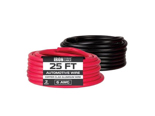 Click here for Iron Forge Cable 6 Gauge Primary Wire 2 Pack - 25f... prices