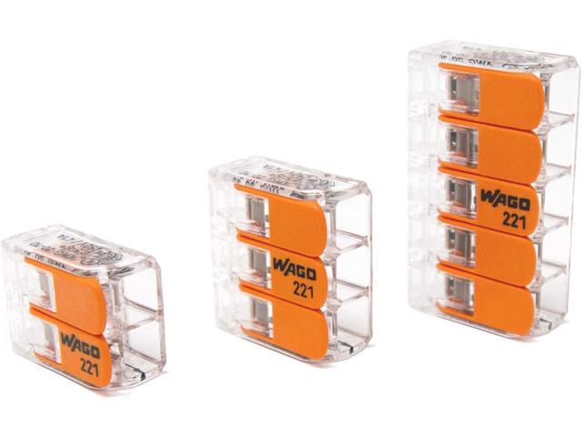 Click here for WAGO 221-61x LEVER-NUTS 10AWG 95pc Compact Wire Co... prices