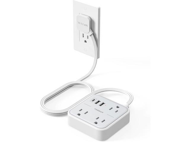 Click here for Ultra Thin Flat Extension Cord 5 FT  TESSAN Slim P... prices