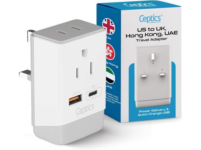 Click here for Ceptics UK Ireland Hong Kong Plug Adapter  Interna... prices
