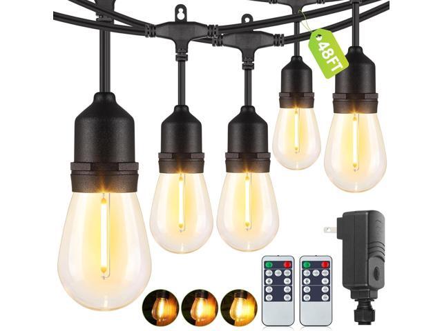 Click here for 48FT Outdoor String Lights with Remote  Dimmable P... prices