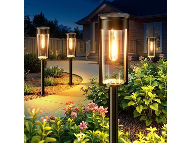 Click here for LETMY Solar Pathway Lights Outdoor  Upgraded 8 Pac... prices