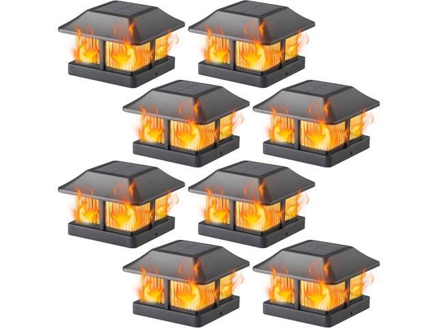 Click here for Dynaming Solar Flame Post Cap Lights Outdoor  Sola... prices
