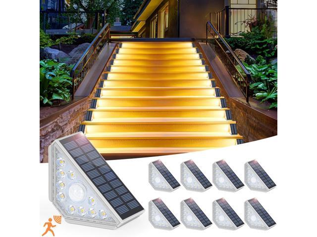 Click here for Motion Sensor Solar Stair Lights Outdoor  8-Pack S... prices