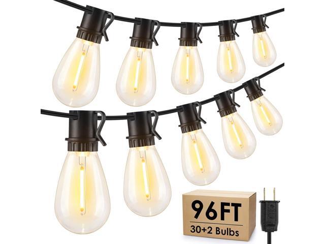 Click here for 96FT LED Outdoor String Lights  Waterproof Patio L... prices