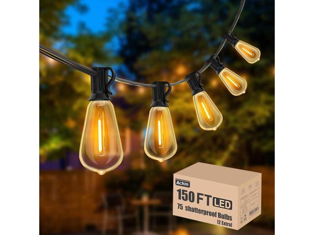 Click here for Achin Outdoor String Lights 150FT LED ST38 Edison... prices