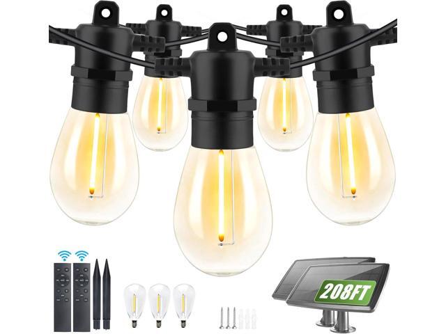 Click here for 208FT(196+12) Solar String Lights Outdoor Waterpro... prices