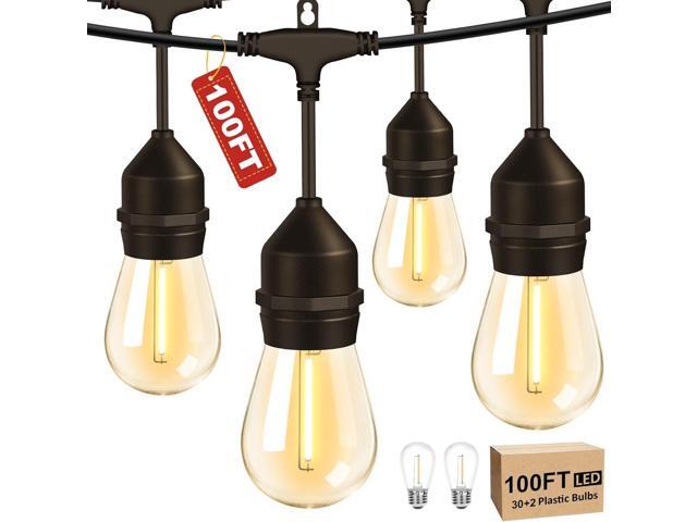 Click here for 100FT LED Outdoor String Lights with 30+2 Shatterp... prices