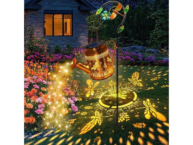 Click here for Solar Powered Dragonfly Watering Can Lights Waterp... prices
