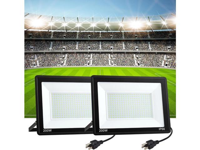 Click here for 2 Pack 200W LED Flood Light Outdoor Plug in 25000... prices