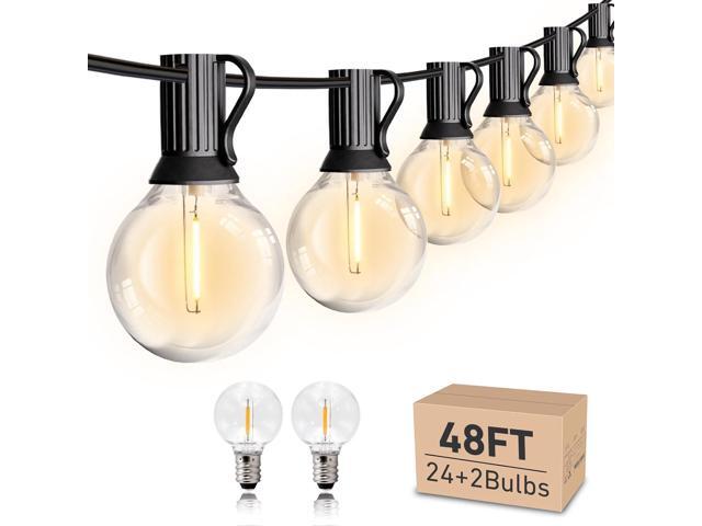 Click here for HISTAR 48Ft Patio Lights Outdoor Waterproof 24+2 E... prices
