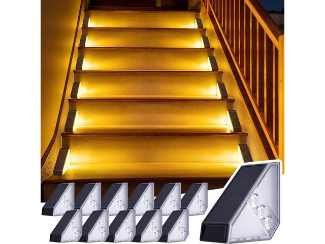 Click here for JSOT Solar Step Stair Lights Outdoor Yard Decor 12... prices