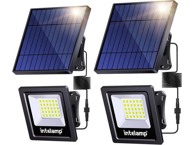 Click here for intelamp 4400mAh Solar Flood Lights  2 Pack Outdoo... prices