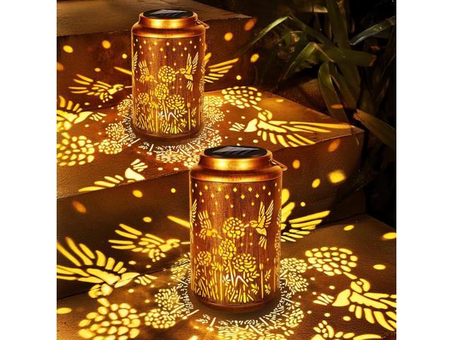 Click here for ODEETRONIC 2Pack Hummingbird Solar Lanterns - LED... prices