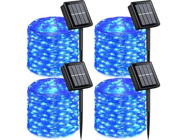 Click here for QITONG Blue Solar Fairy Lights  4 Pack Each 33ft 1... prices