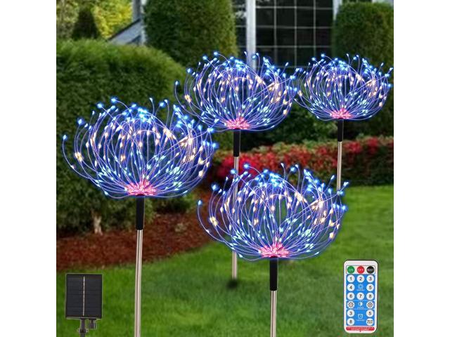 Click here for Fireworks Solar Lights Outdoor 4 Pack 480 LED Path... prices