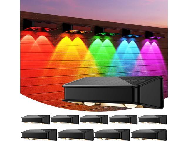 Click here for Solar Fence Lights 10 Pack  9 Color Modes Outdoor... prices