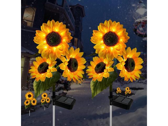 Click here for 2 Pack Sunflower Solar Lights Outdoor Decor with 3... prices