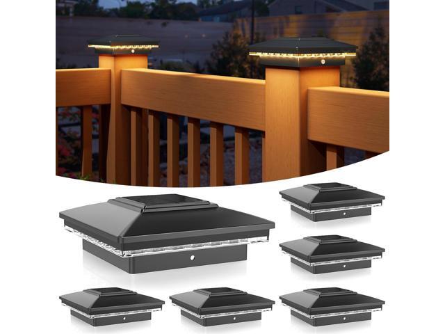 Click here for APONUO 4x4 Solar Post Cap Lights 6 Pack - IP65 Wat... prices