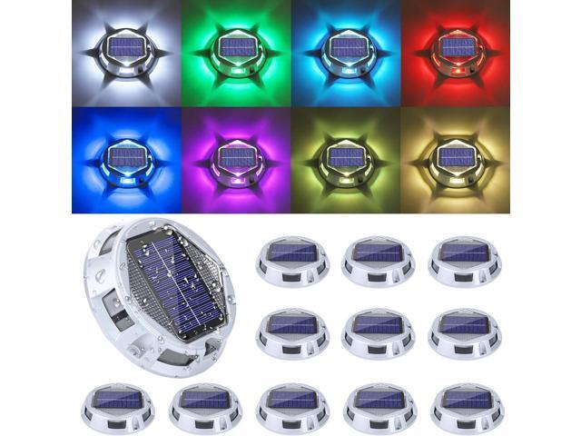 Click here for Solar Deck Light Outdoor  12 Pack 9 Colors in 1 So... prices