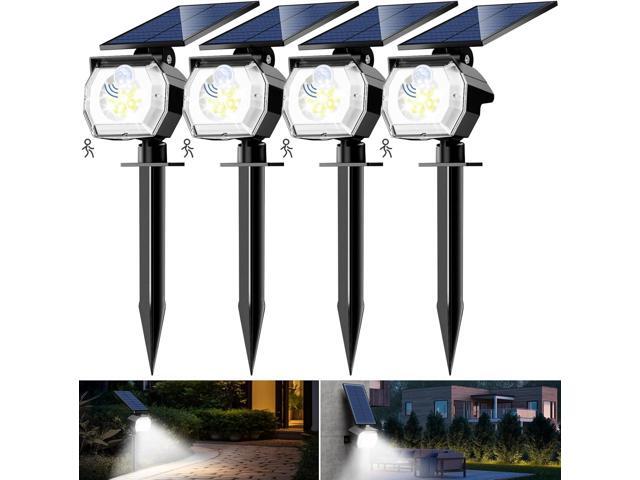 Click here for btfarm 4 Pack Solar Spot Lights Outdoor - 52 LED S... prices