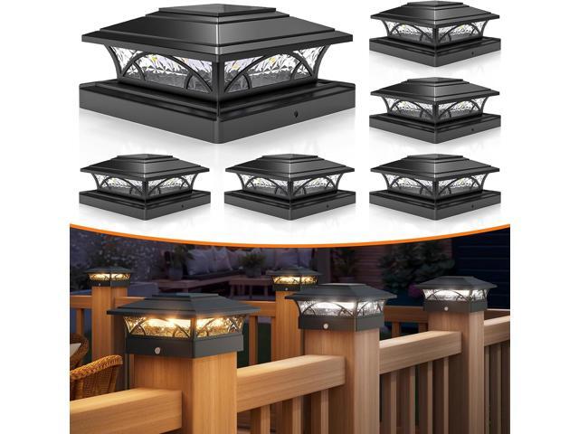 Click here for APONUO Solar Post Cap Lights 6 Pack - 4x4 5x5 6x6... prices