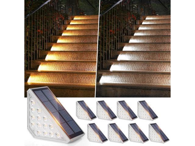 Click here for 8-Pack Solar Stair Lights Outdoor Waterproof  Upgr... prices