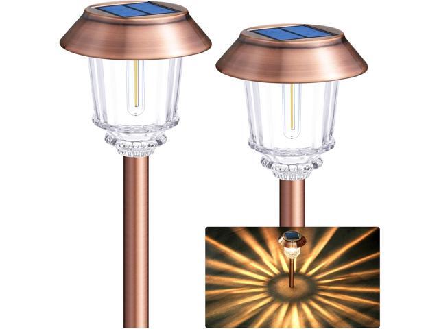 Click here for DenicMic Solar Garden Lights Outdoor Pathway Light... prices