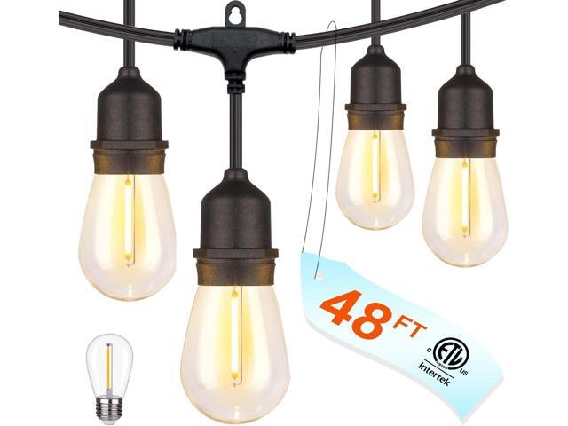 Click here for 48FT Outdoor Waterproof String Lights with 25 Shat... prices