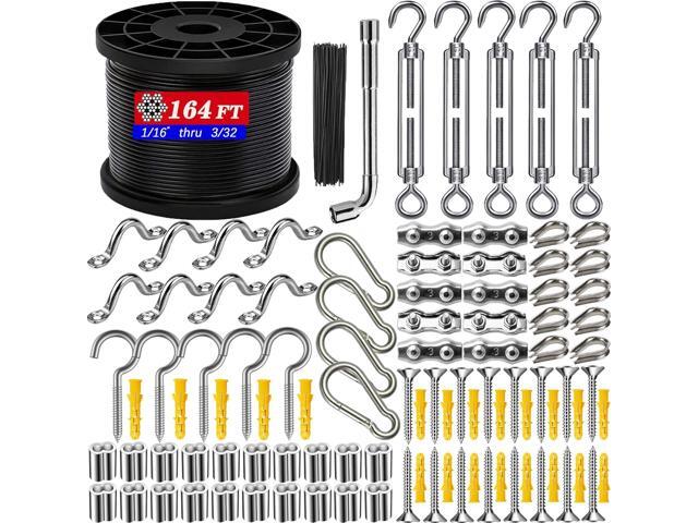 Click here for 164FT Outdoor String Light Hanging Kit - Heavy Dut... prices