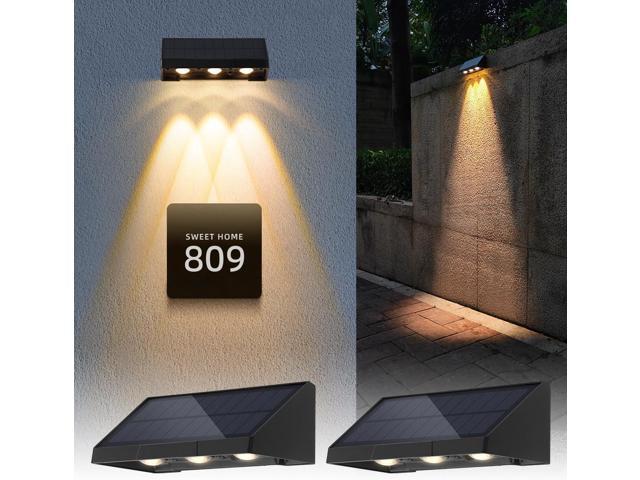 Click here for Solar Wall Lights Outdoor  3 LED Lenses Fence Ligh... prices